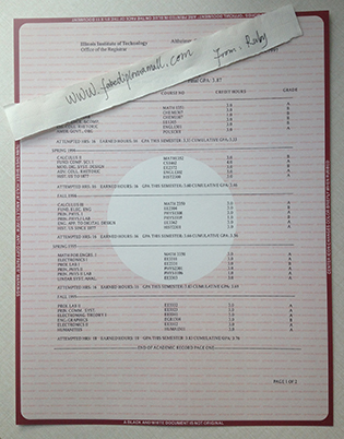 Buy Fake Illinois Institute of Technology (IIT) Transcript Online ...