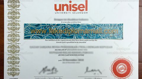 Unisel Fake Diploma, Buy Universiti Selangor Degree Certificate | Best ...