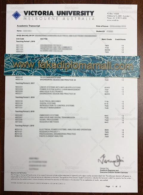 Buy Victoria University Fake Transcript in Melbourne | Best Site to Buy ...