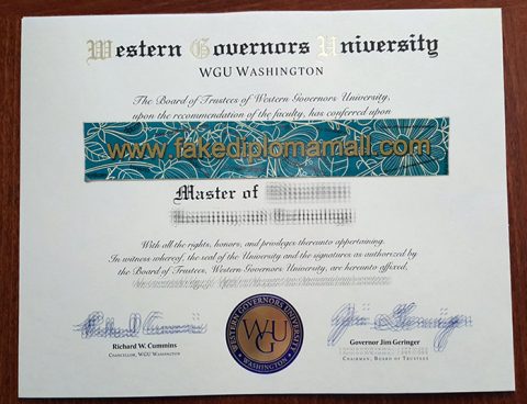 Western Governors University Fake Degree Certificate For Sale | Best ...