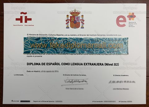 DELE Nivel B2 Diploma | Best Site to Buy Fake Diploma