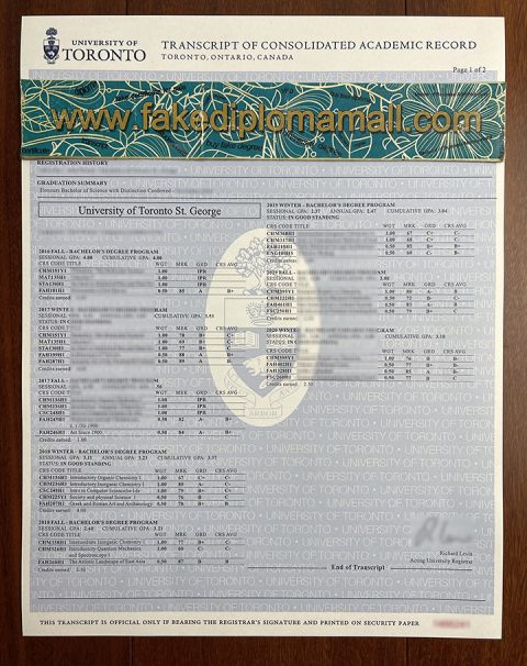 How to Buy the University of Toronto Transcript? | Best Site to Buy ...