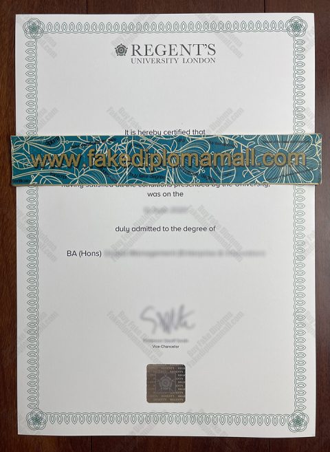 Regent’s University Fake Diploma | Best Site to Buy Fake Diploma