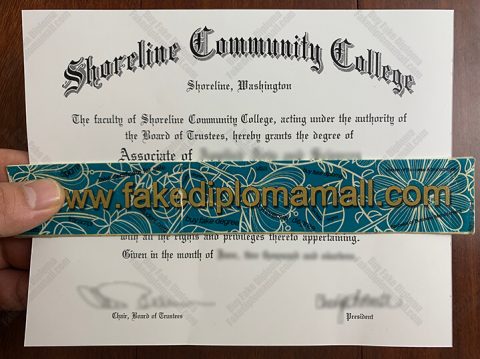What’s the Cost for a Fake Shoreline Community College Diploma? | Best Site To Get Fake Diploma