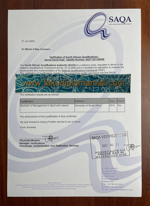 How to get a Fake SAQA Certificate in Thailand? | Best Site to Buy Fake Diploma